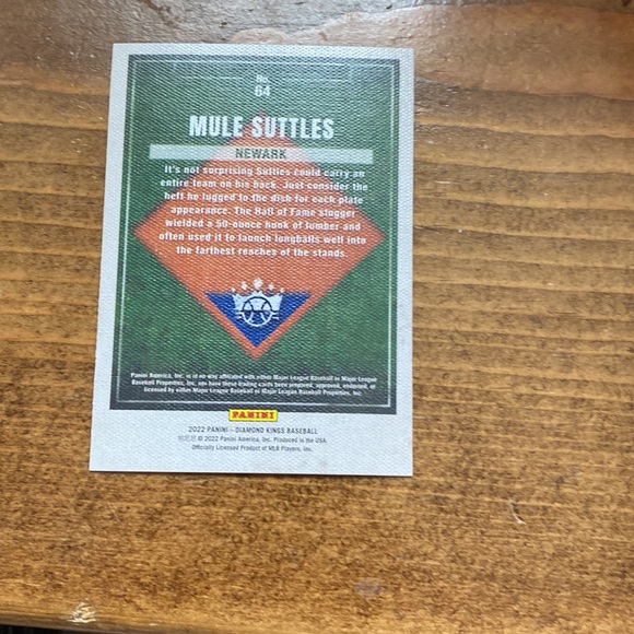 Toys | 222 Mule Suttles Diamond Kings Baseball | Poshmark